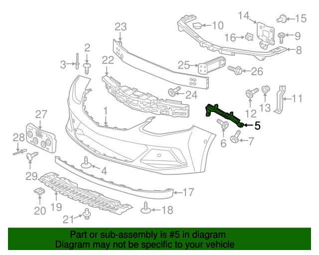 2016-2019 Chevrolet Volt Side Retainer - Passenger Side (RH) 84079821 ...