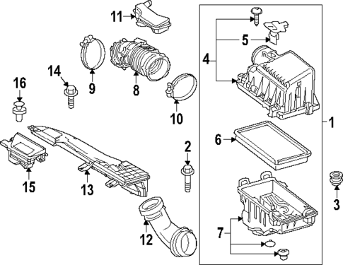 Air Intake for 2025 Toyota Corolla | Toyota Parts Center