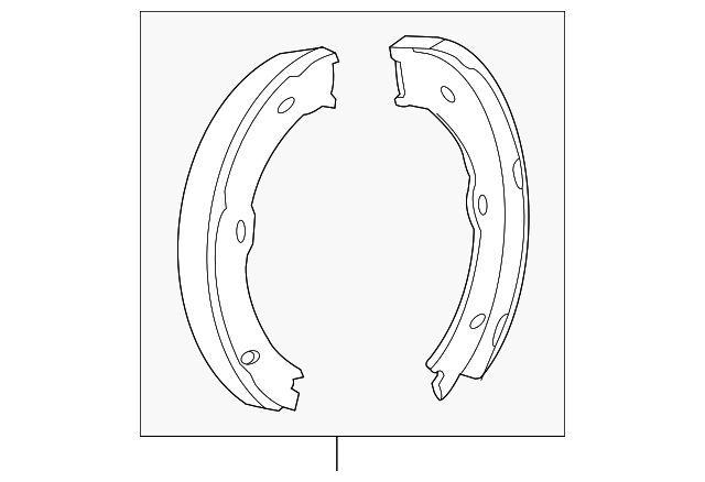 910-420-73-00 - Ts Brake Shoe With Lining 2019-2024 Mercedes-Benz ...