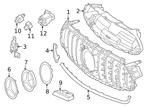213-885-90-05 - Engine Air Intake Hose Bracket 2021-2023 Mercedes-Benz ...