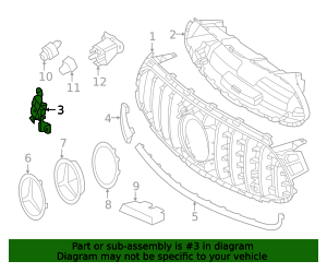 213-885-90-05 - Engine Air Intake Hose Bracket 2021-2023 Mercedes-Benz ...