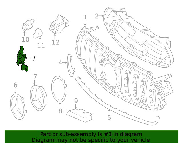 213-885-91-05 - Engine Air Intake Hose Bracket 2021-2023 Mercedes-Benz ...