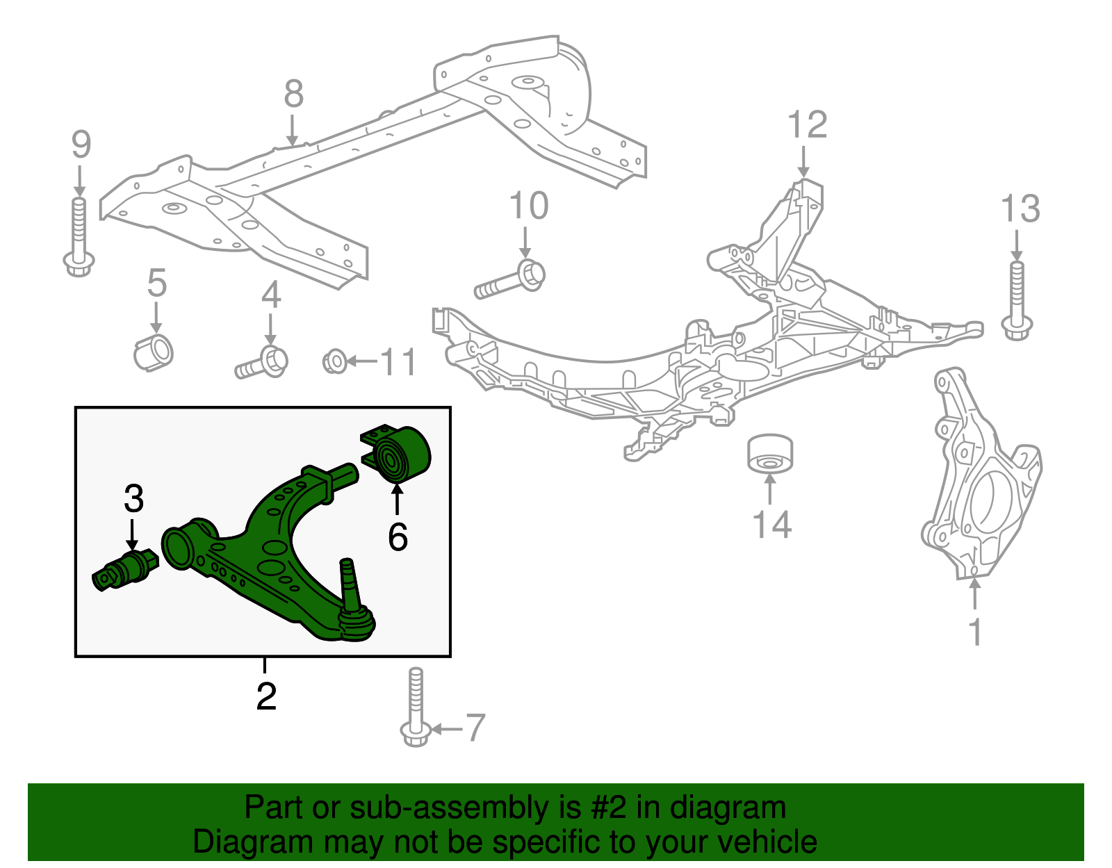 Genuine OEM GM Part - Lower Control Arm 2017-2023 Chevrolet 42733201 ...