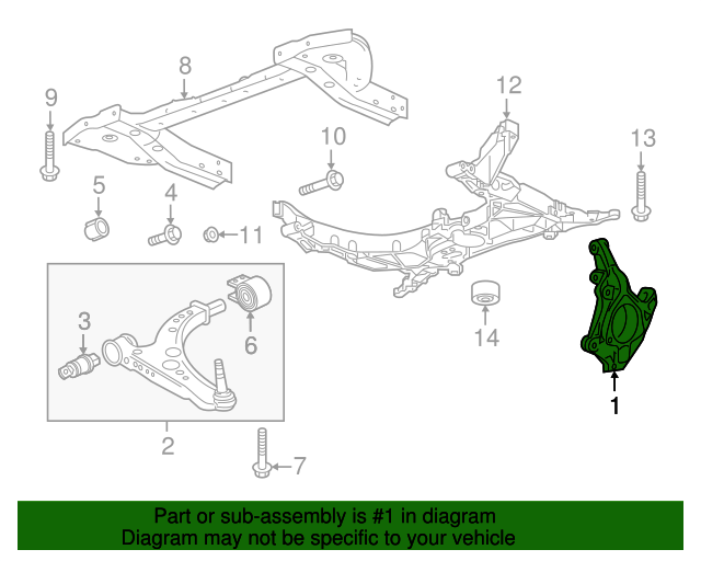 2017-2023 Chevrolet Knuckle (Replaces Part Number 42492765) 42712520 ...