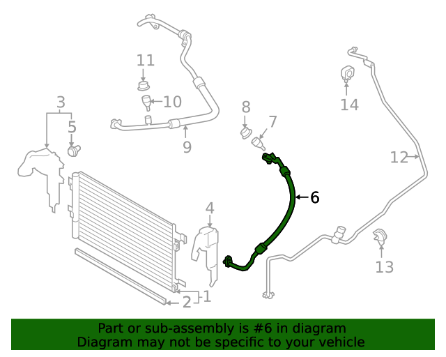 2020-2023 Subaru Crosstrek Discharge Hose 73424FL170 | Subaru Parts Guys