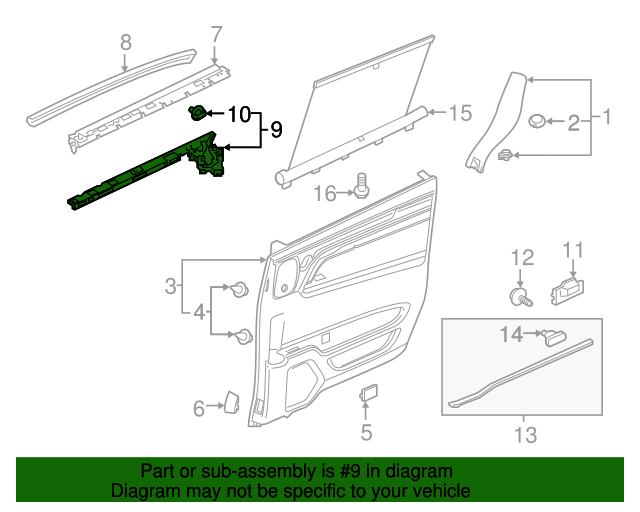 83752-THR-A01ZA - Trim Molding 2018-2024 Honda Odyssey | Honda Parts Online