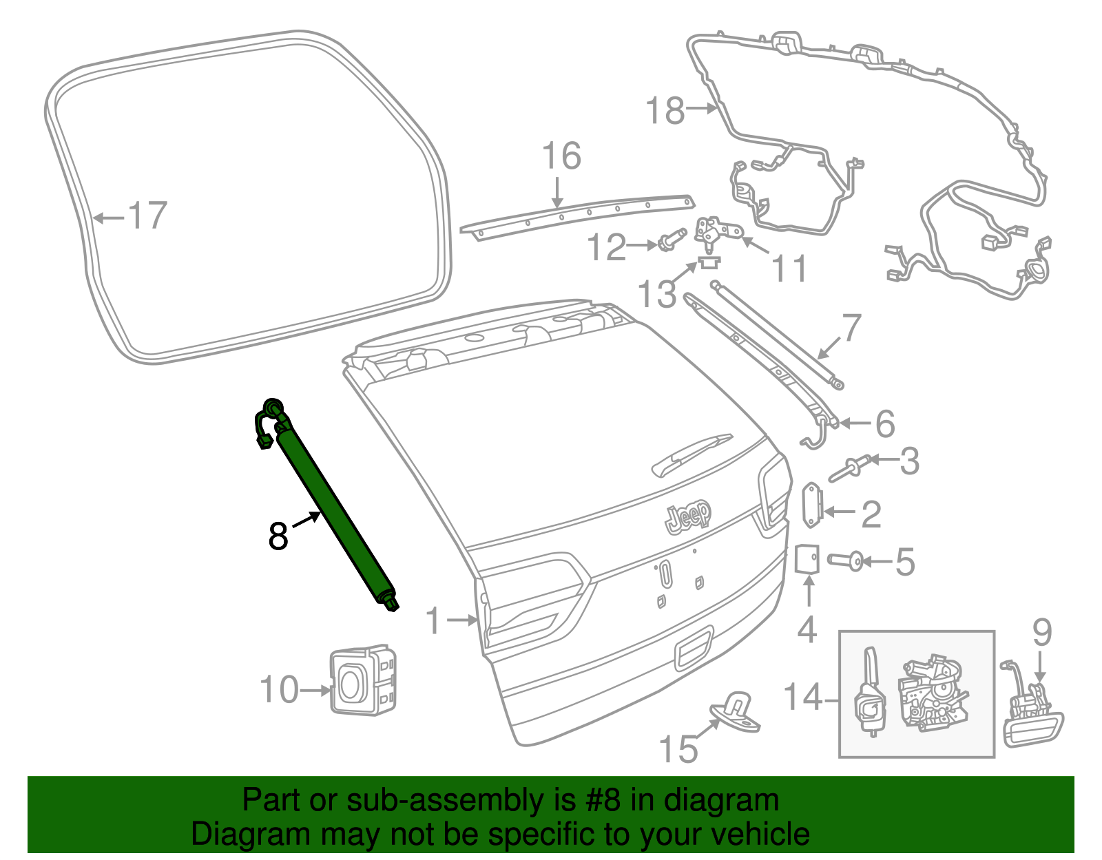 2013-2014 Jeep Grand Cherokee Housing 68158561AA | Mopar Parts Canada