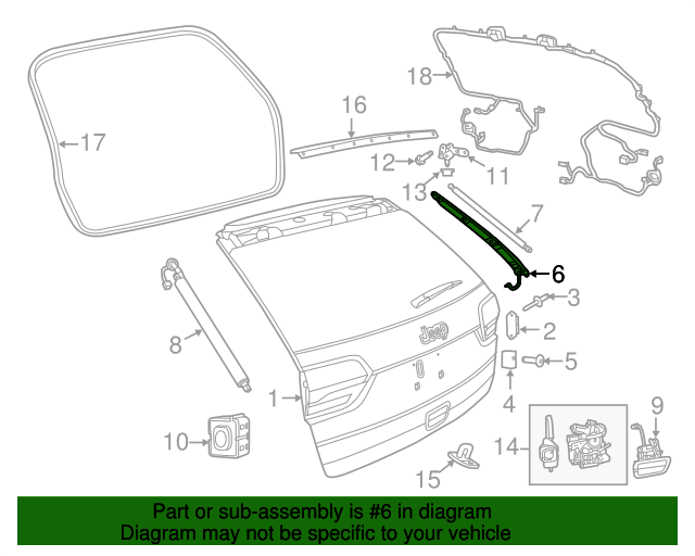 2014-2022 Jeep Sensor - Driver's Side (LH) 68165049AC | TascaParts.com