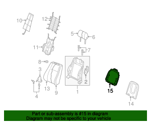 2008-2017 Audi Seat Frame 8T0-881-385 | AutoNationParts.com