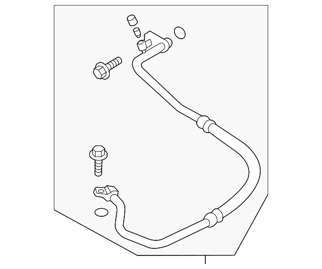 Power Steering Hose Subaru Power Steering Suction Hose - OEM ...