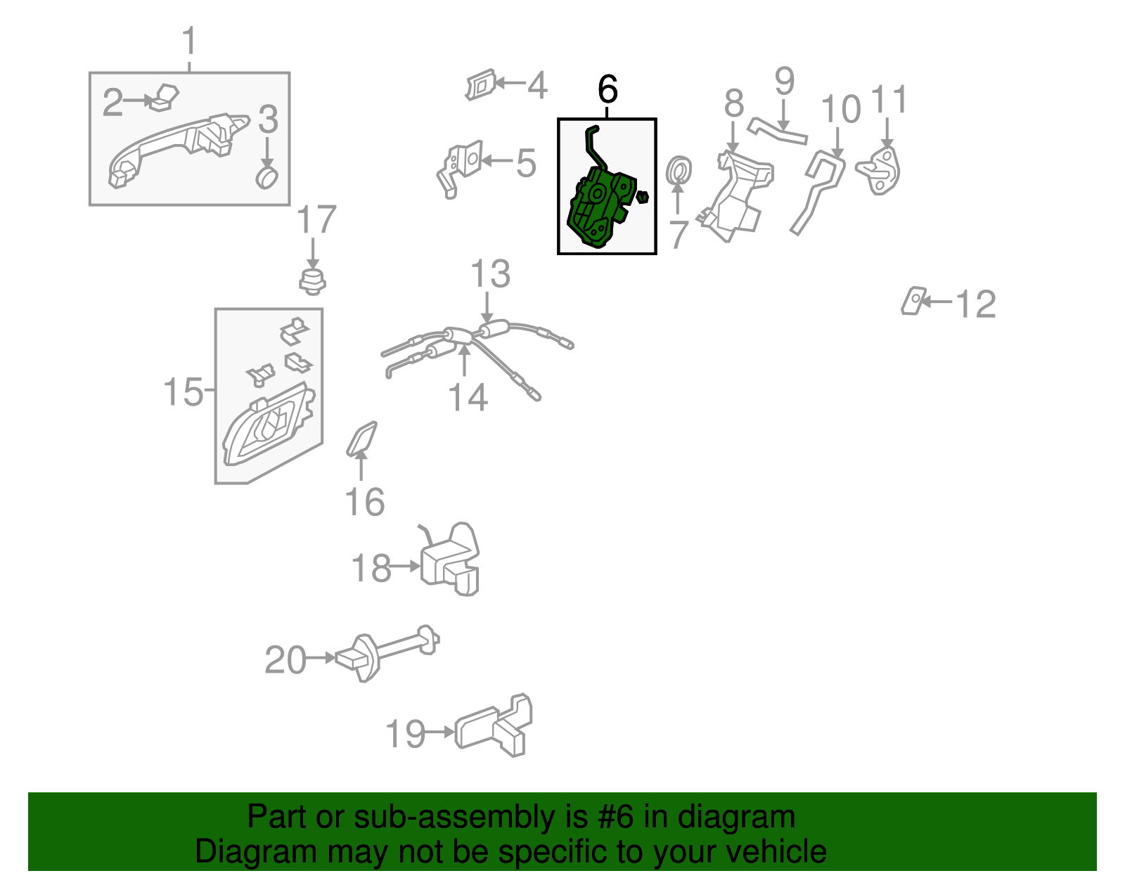 72610-SWA-A01 - High-Quality Latch Assembly for 2007-2011 Honda CR-V ...