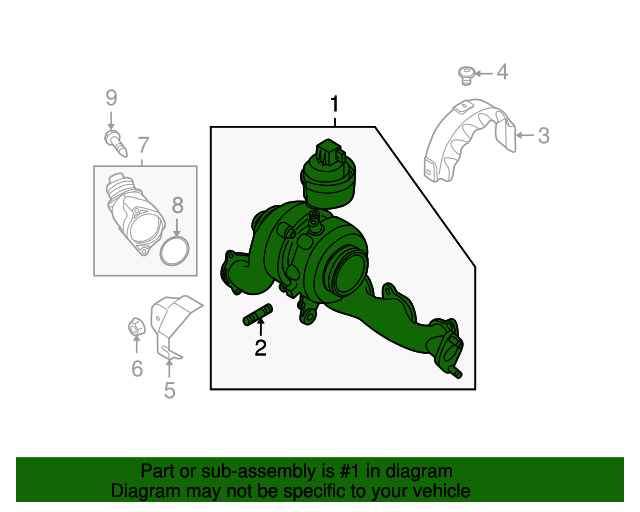 03L-253-056 - Exhaust Manifold - 2009-2014 Volkswagen | VW Direct Auto ...