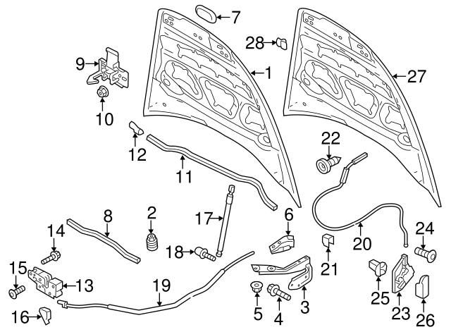 2015-2018 Porsche Cayenne Rear Seal 958-511-612-01 | Porsche Marin