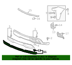 2019-2021 Chevrolet Front Bumper Fascia Air Deflector 84219087 | GM ...