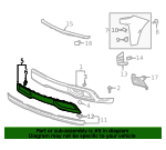 2019-2022 Chevrolet Chrome Front Bumper Fascia Skid Plate 84176756 GM ...