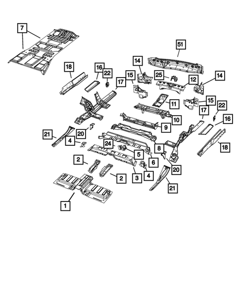 Floor Pans for 2022 Jeep Grand Cherokee L | Mopar Factory Parts