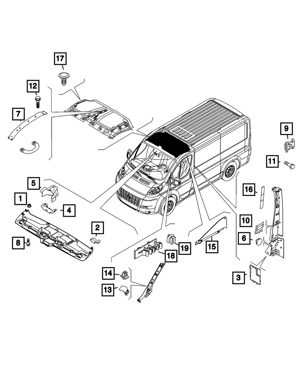 2014-2025 Ram Push Pin 68195751AA | Mopar OEM Parts Outlet