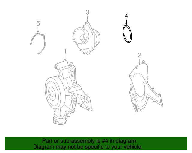 013-997-61-45 - Engine Oil Filter Gasket 2006-2021 Mercedes-Benz ...