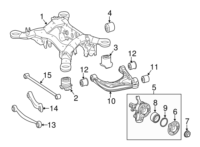 2012-2019 Mercedes-Benz Lower Control Arm 166-350-09-06 | MB OEM Parts