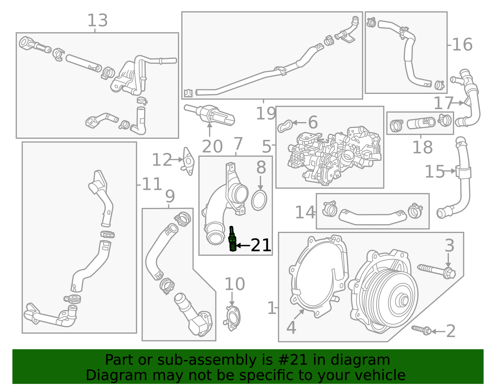2020-2025 GM Engine Coolant Temperature Sensor 55490805 GM ...