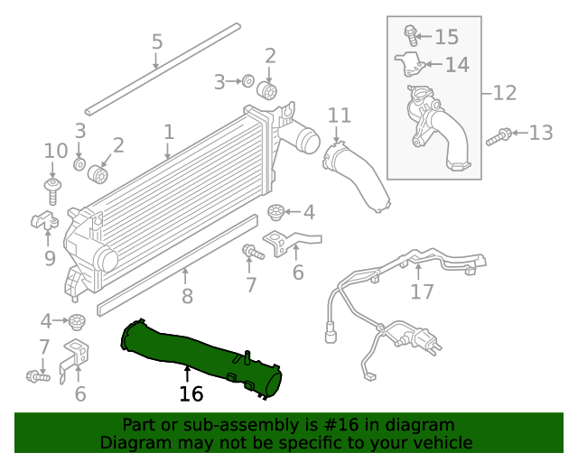 2019-2023 Ford Ranger Inter-Cooler Hose KB3Z-6F073-B | Blue Springs Ford