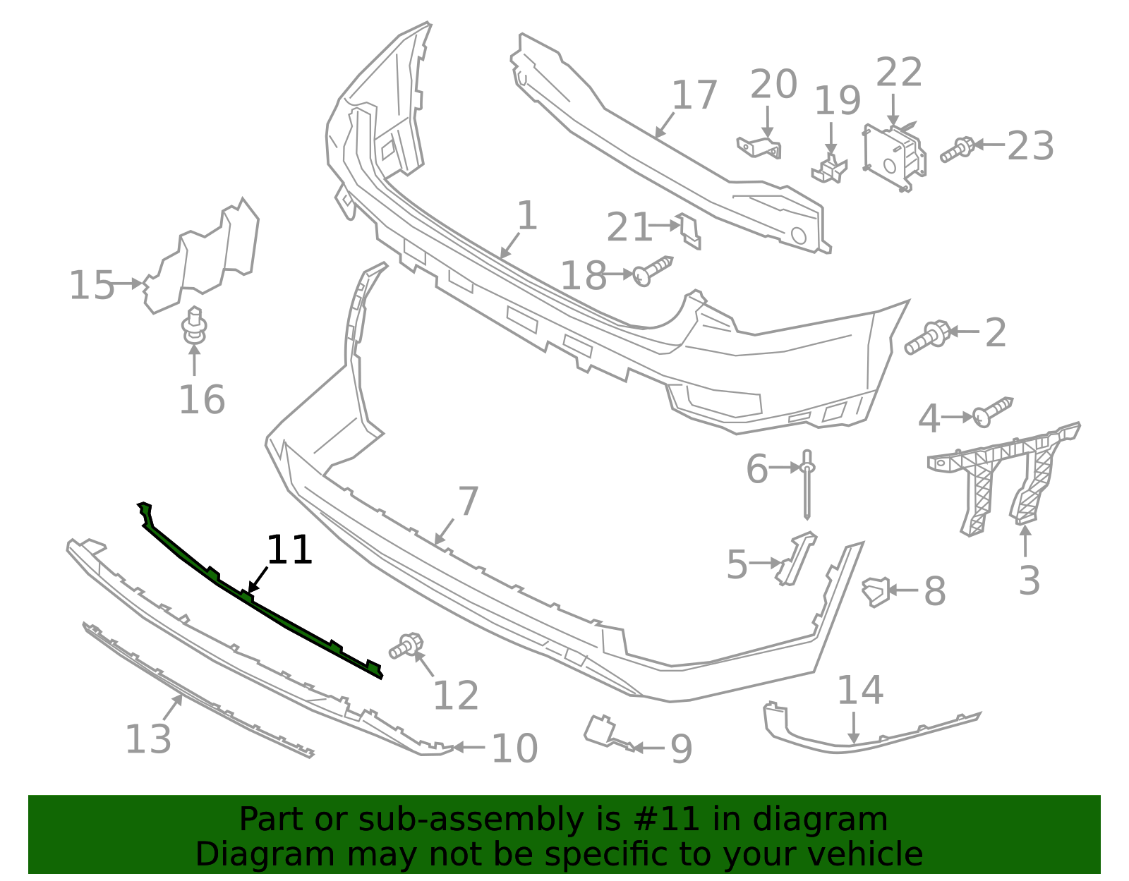 866A3-S8000 - Valance Panel Bracket 2020-2022 Hyundai Palisade ...
