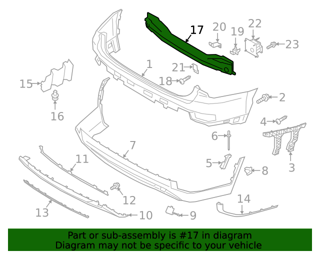 2020-2022 Hyundai Palisade Impact Bar 86631-S8010 | OEM Parts Online