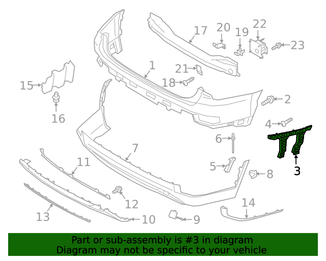 2020 Hyundai Palisade Bumper Cover Support Rail 86652-S8000 ...