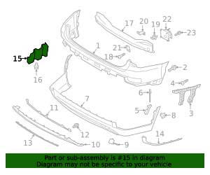 86675-S8000 - Bumper Splash Shield 2020-2022 Hyundai Palisade ...