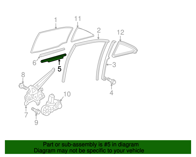 69906-33020 - Lift Channel - 2002-2011 Toyota Camry | OEM Genuine ...