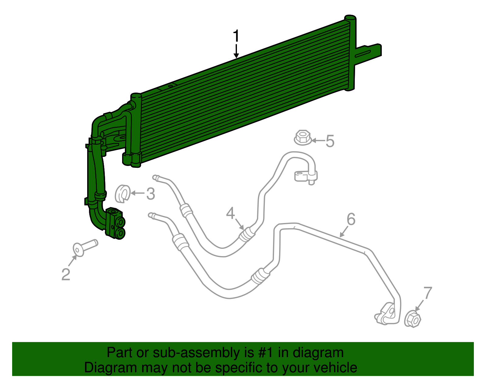 39021417 - Automatic Transmission Auxiliary Fluid Cooler - 2016-2019 ...