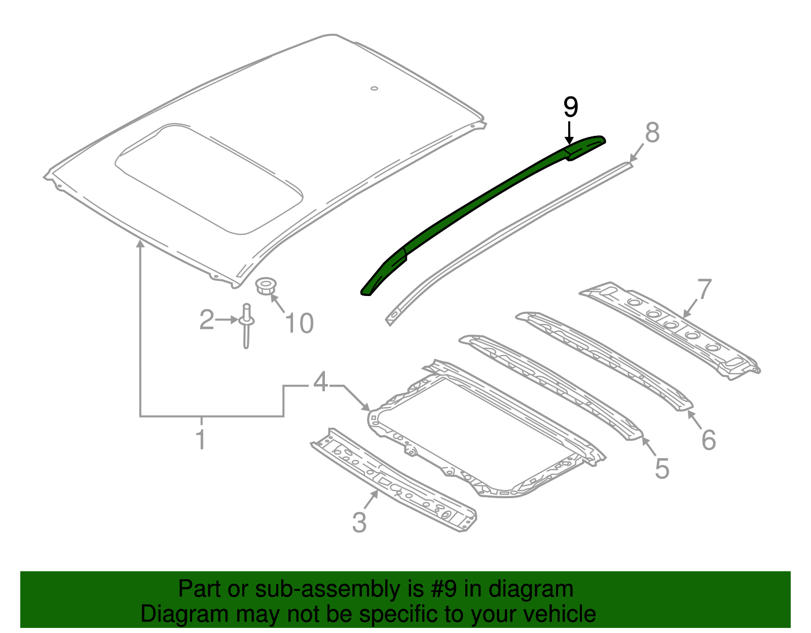 73821-6MR0A - Roof Rack 2020-2023 Nissan | Nissan Wholesale Direct