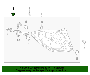 11611737 - Rear Body Tail Lamp Retainer 2013-2019 GM | GM Wholesale Direct