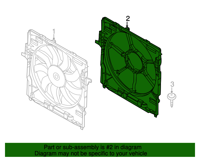 17428618245 - 2008-2019 BMW Fan Shroud (17-42-8-618-245) | BMW of South ...