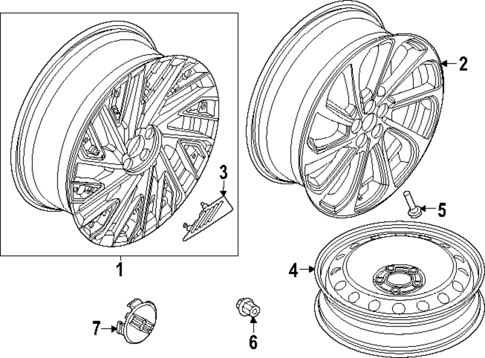 R2TZ-1007-M - Wheel, Alloy 2024-2025 Lincoln Nautilus | Big 3 Auto Parts