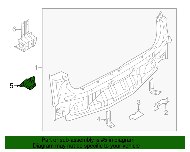 79138-1JA0A - Reinforced Bracket 2011-2017 Nissan Quest | Nissan Parts ...