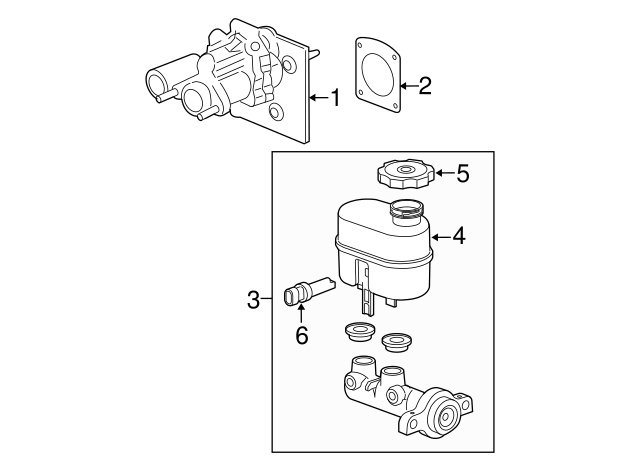 2007-2011 GM Power Brake Booster Assembly 19371362 | GMPartsDirect.com