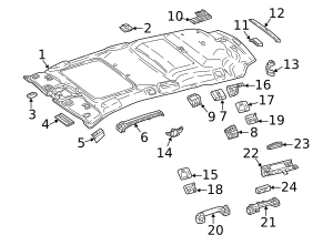 213-691-18-00-1D03 - Trim Bezel 2021-2023 Mercedes-Benz ...