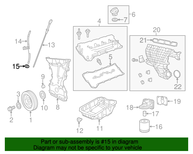 2007-2020 Fiat Engine Oil Dipstick Tube Seal 5047077AA | TascaParts.com