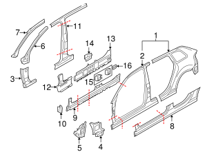 2009-2013 Audi Jacking Bracket 8P4-809-681 | OEM Parts Online