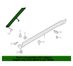 2018-2020 Nissan Maxima Pillar Molding - Driver's Side (LH) 76837-9DD0A ...