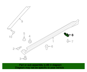 2016-2020 Nissan Maxima Deflector - Passenger Side (RH) 76856-4RA0A ...