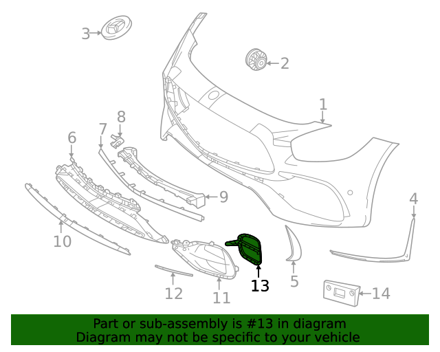 190-885-71-01 - Brake Air Duct 2018-2021 Mercedes-Benz ...
