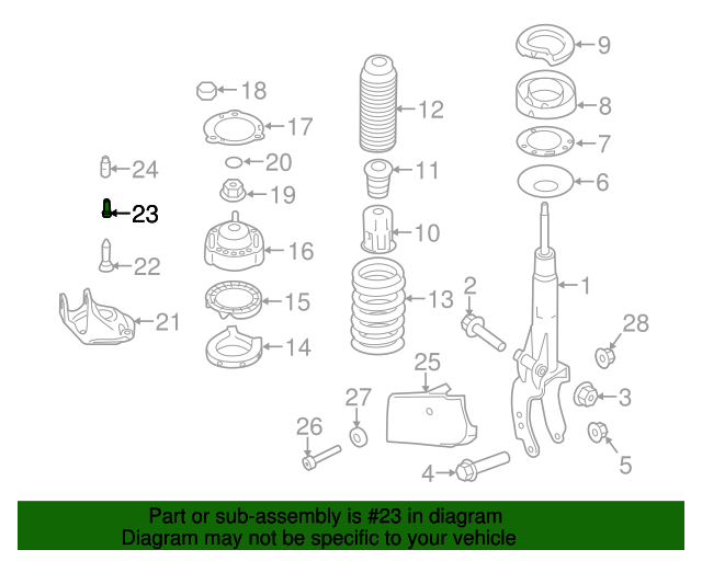 958-343-060-00 - Shock Absorber Clip 2011-2018 Porsche Cayenne ...
