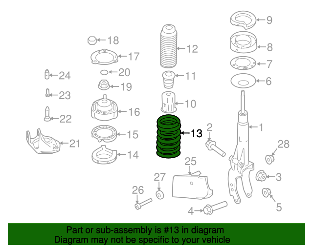 2011-2018 Porsche Cayenne Coil Spring 958-343-534-60-504 | Gaudin ...