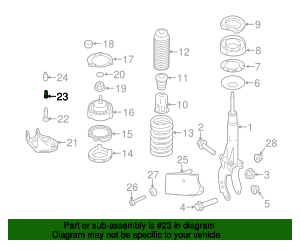958-343-060-00 - Shock Absorber Clip 2011-2018 Porsche Cayenne ...