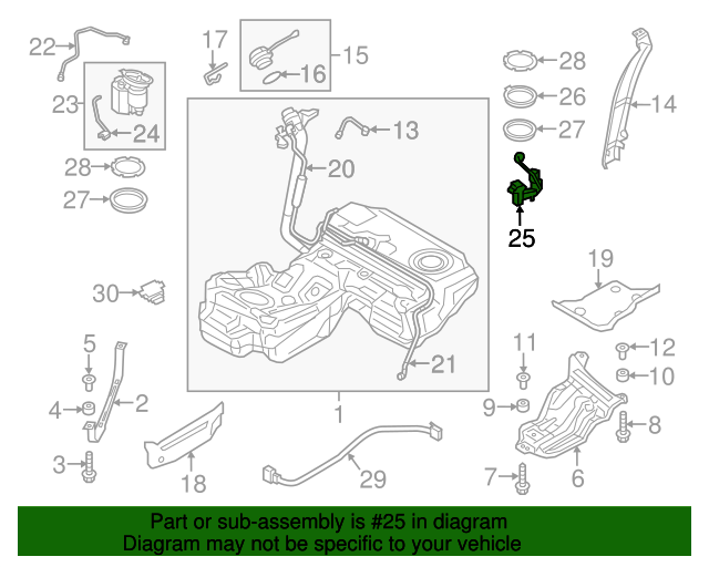 2012-2018 Audi Sending Unit 4G0-919-673-C | Genuine Audi Parts