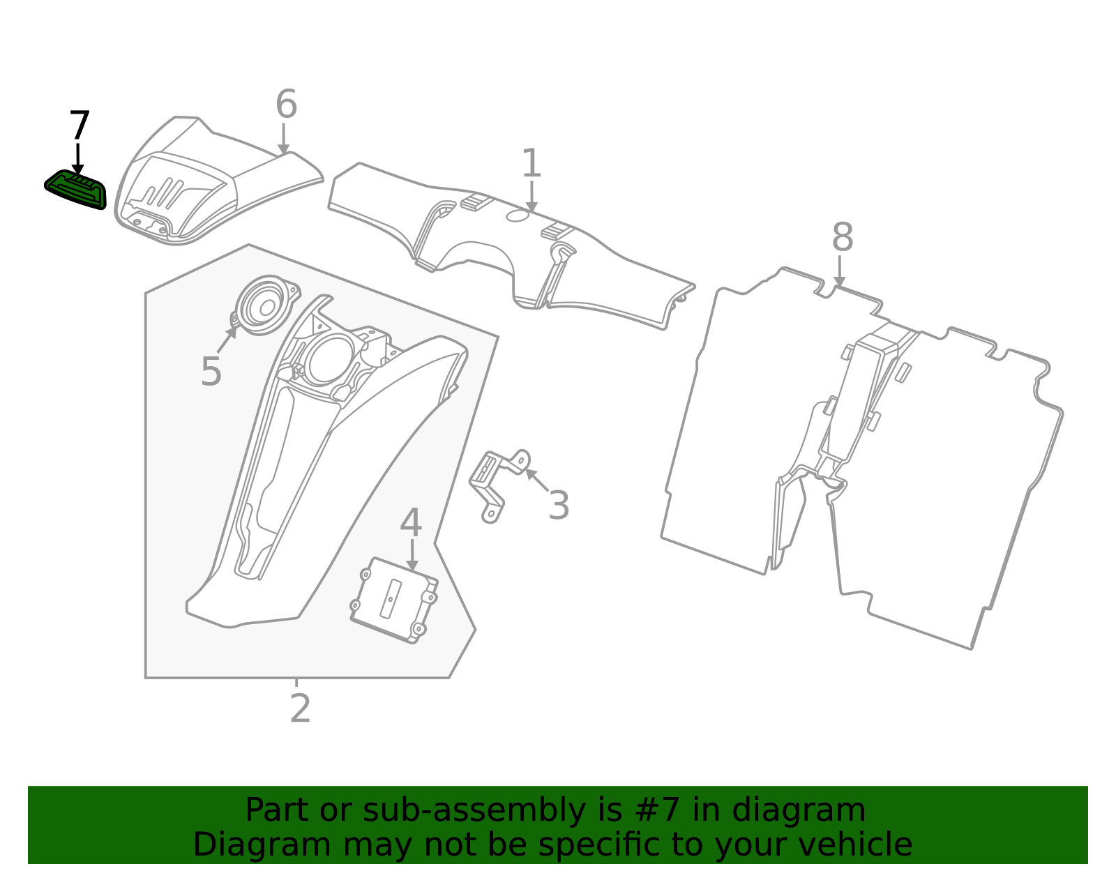2023 Chevrolet Corvette F Applique 87816979 | Chevy Parts Pros