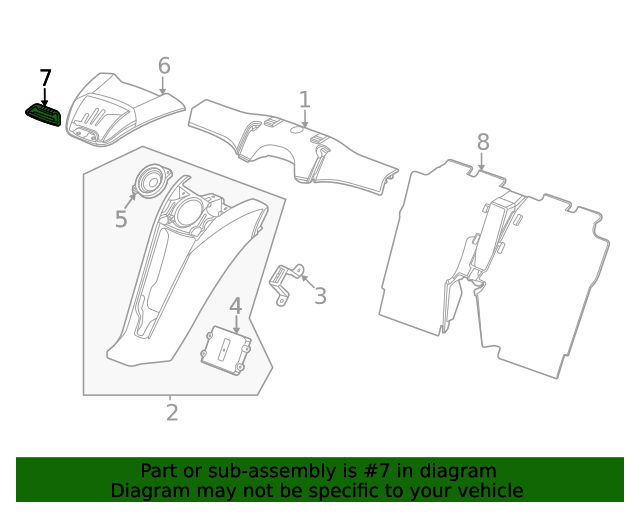 2023 Chevrolet Corvette Applique 87816987 | GMPartsDirect.com
