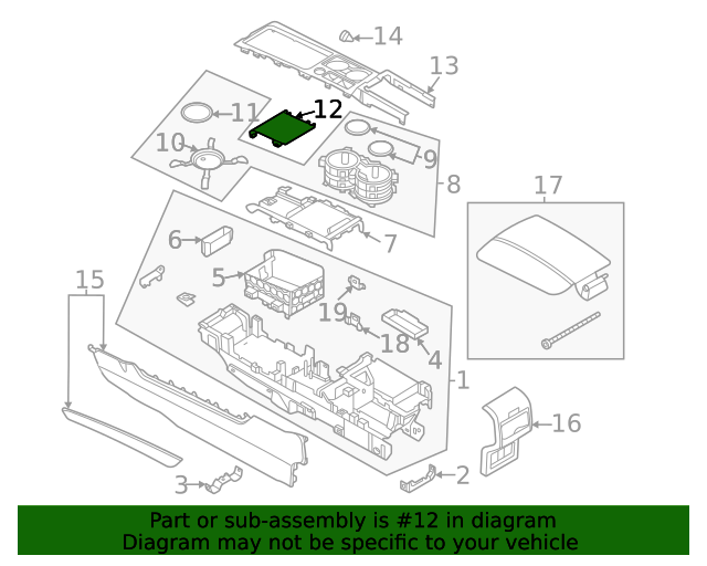 LJ7Z-7804567-AB - Panel Console 2020-2024 Lincoln Corsair | Big 3 Auto ...